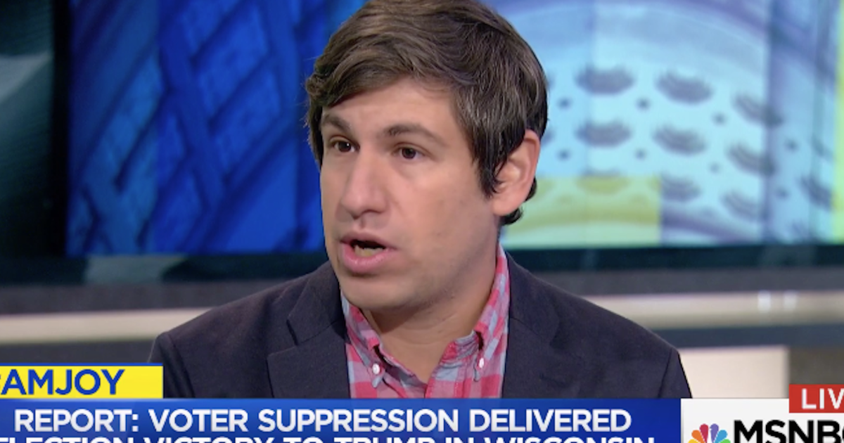 Watch Ari Berman Explain How Voter Suppression Handed Wisconsin to ...