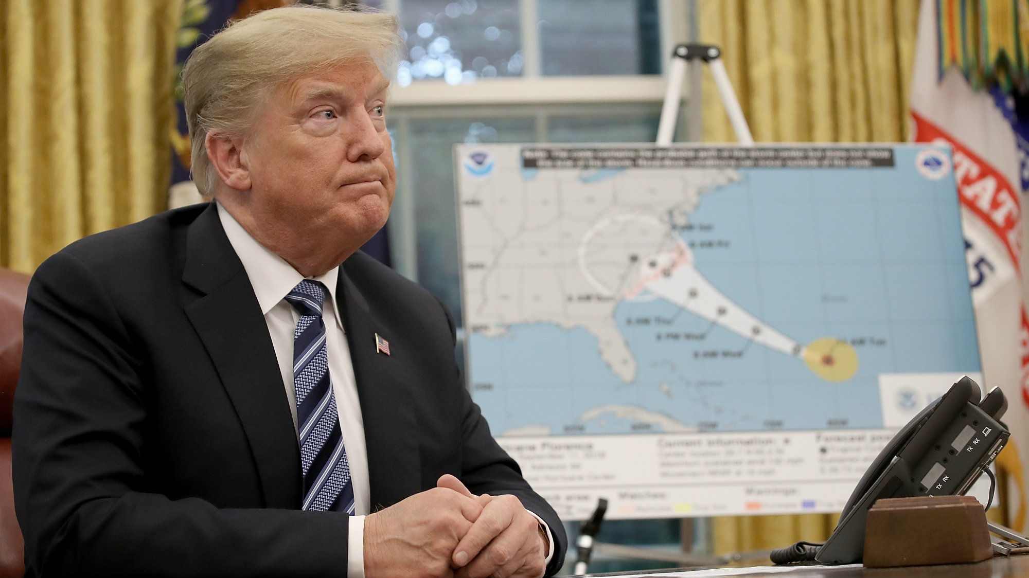 As Hurricane Florence Approaches, Trump Brags About Maria Response and ...