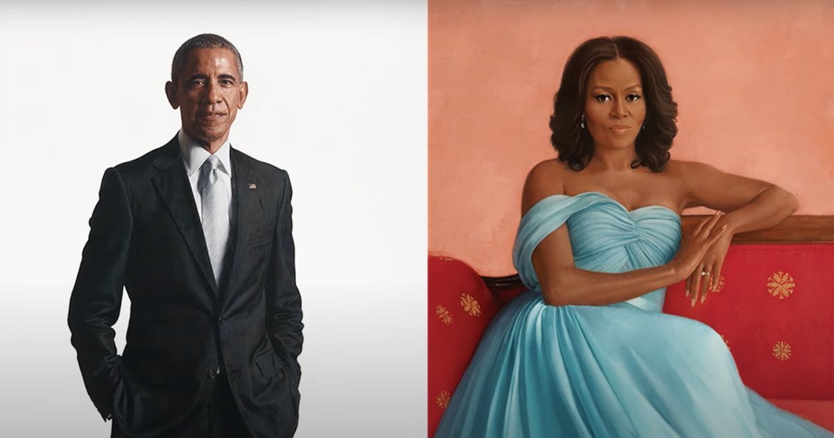 Obamas Return to White House for First Portrait Unveiling in Ten Years ...