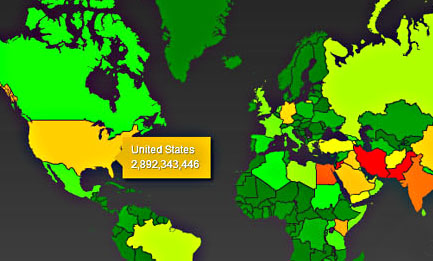 Map of the Day: Who the NSA Listens To – Mother Jones